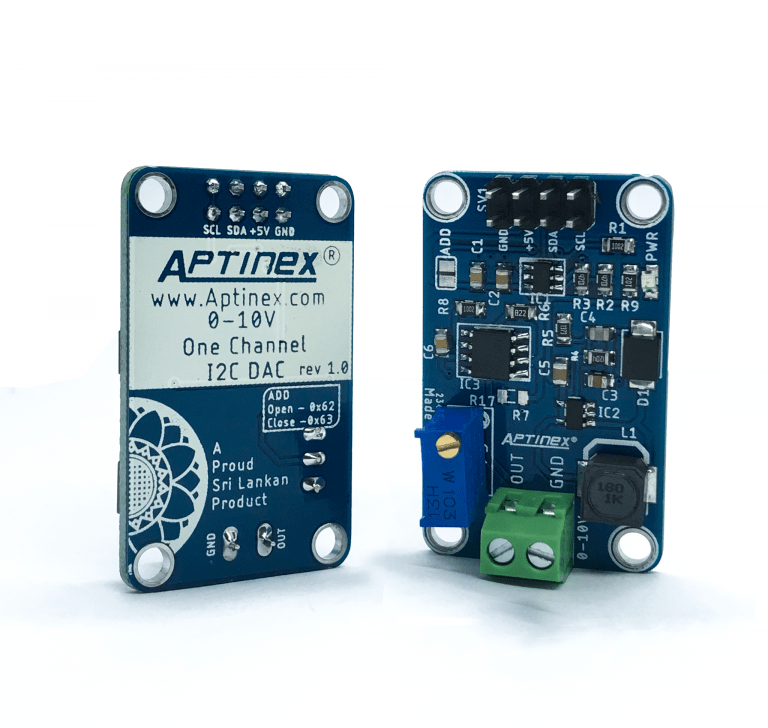 Aptinex DAC Module DA1C010BI I2C Digital to Analog 0-10V MCP4725 - Aptinex